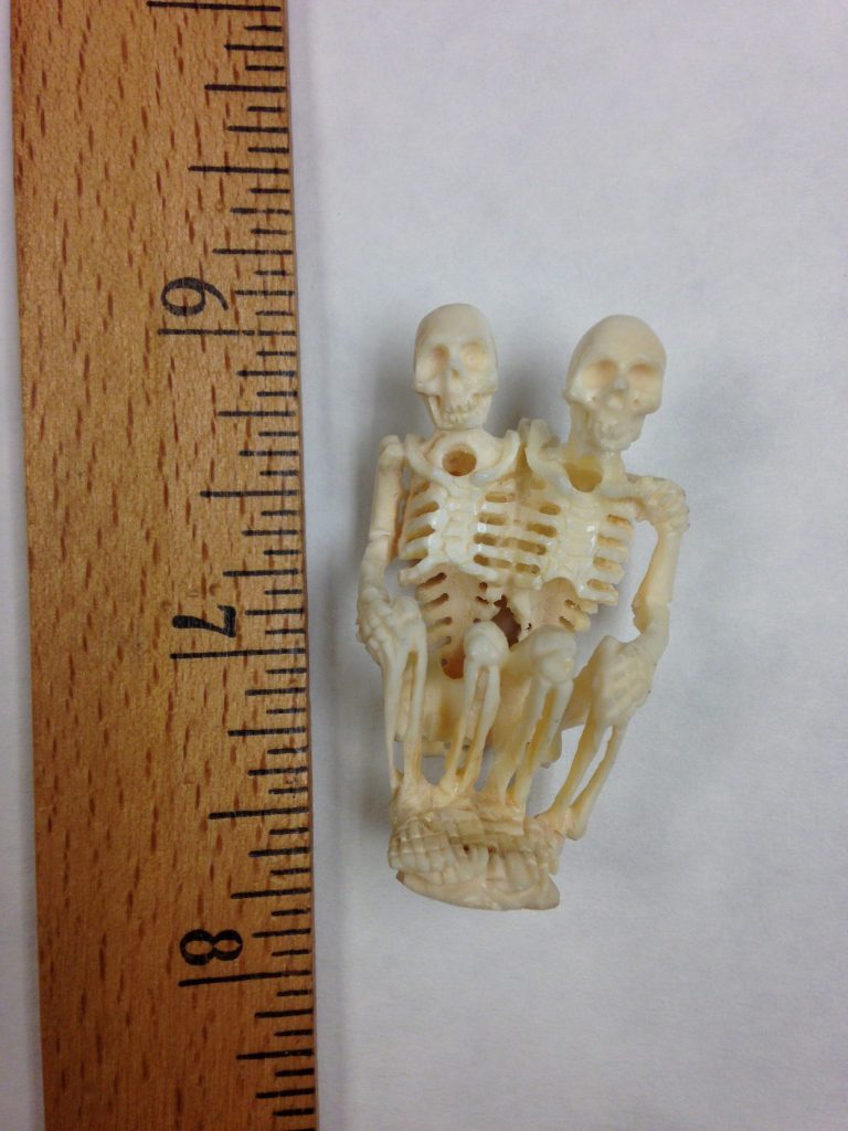 Geoclassics | Fossil Ivory Sitting Skeletons Pals