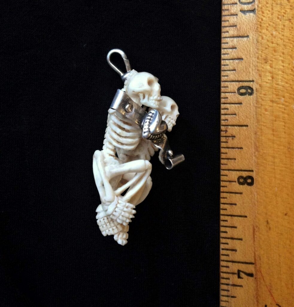 Geoclassics | Fossil Ivory Skeleton Soul Mates Pendant