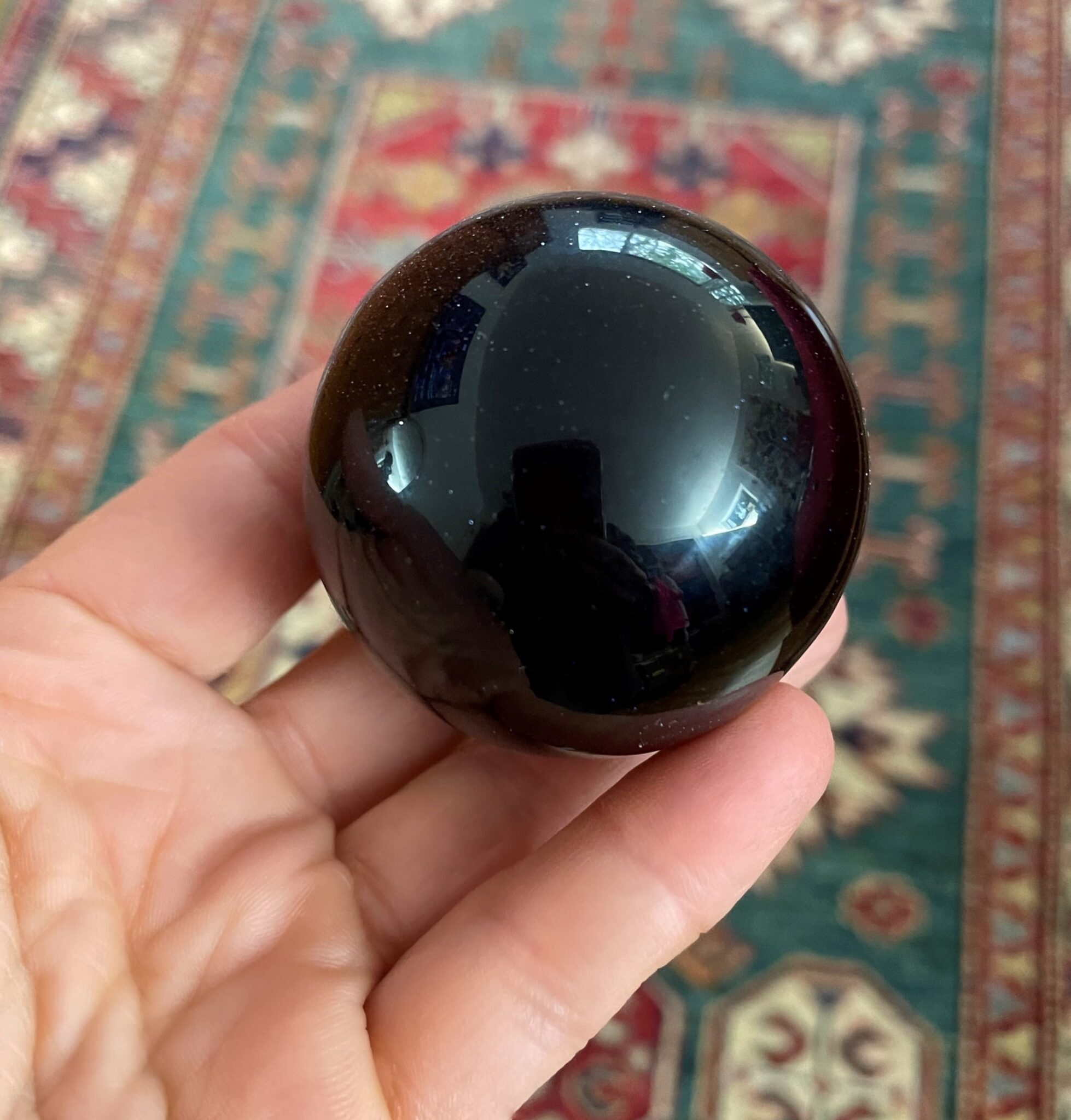 Geoclassics | Blue-Purple Goldstone Sphere