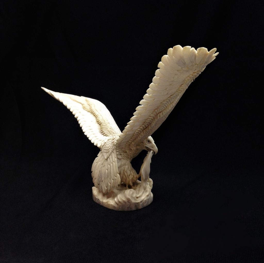 Geoclassics | Moose Antler Eagle With Fish