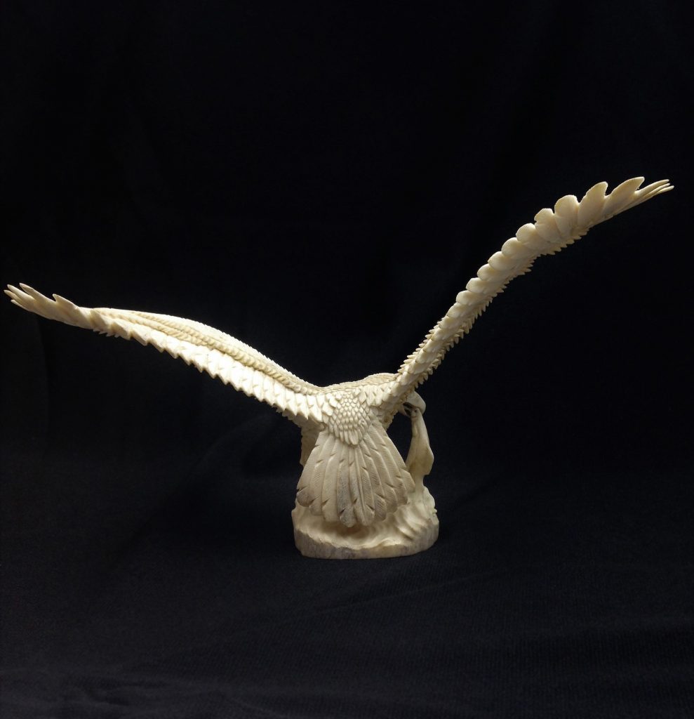Geoclassics | Moose Antler Eagle With Fish