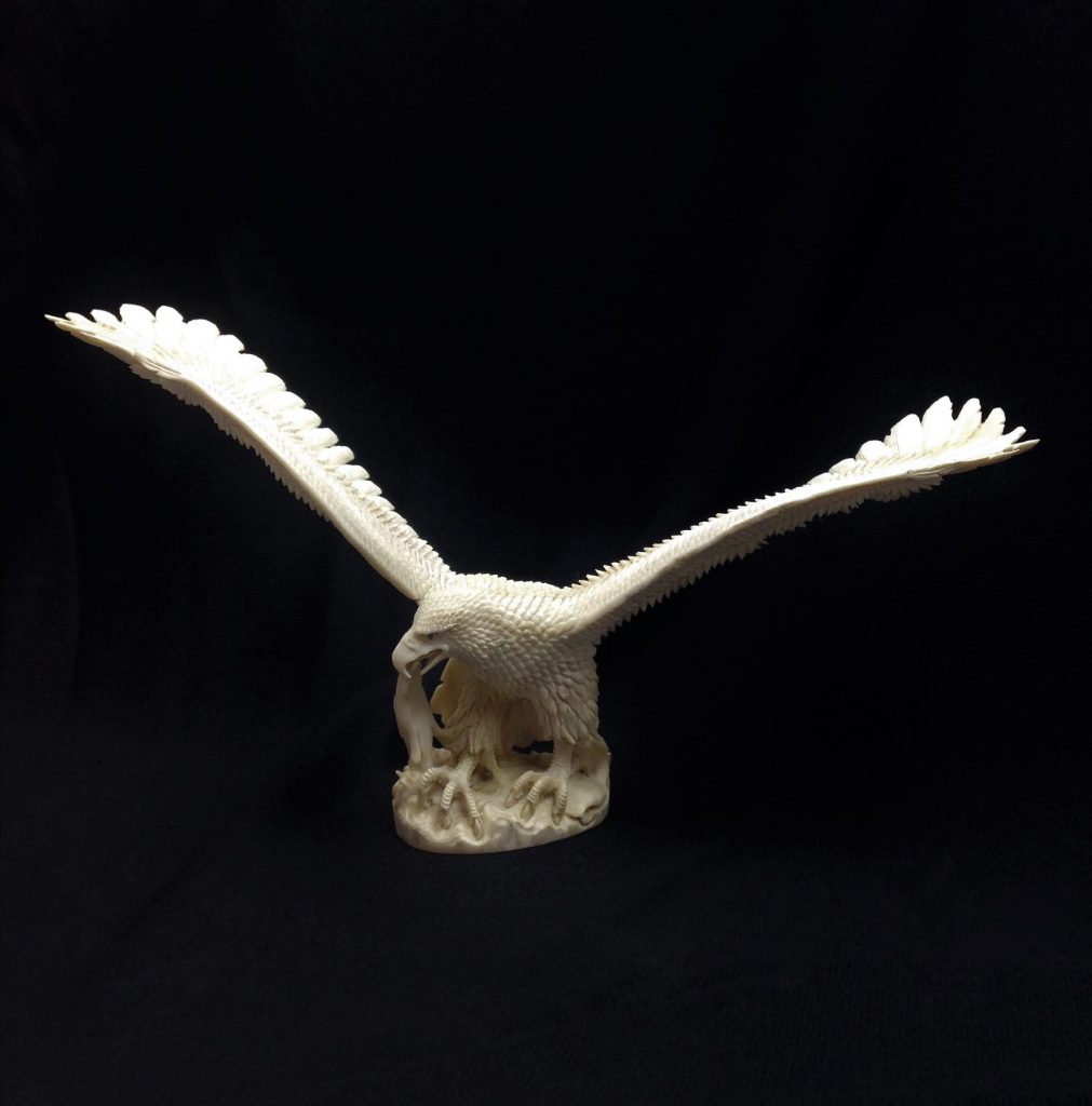 Geoclassics | Moose Antler Eagle With Fish