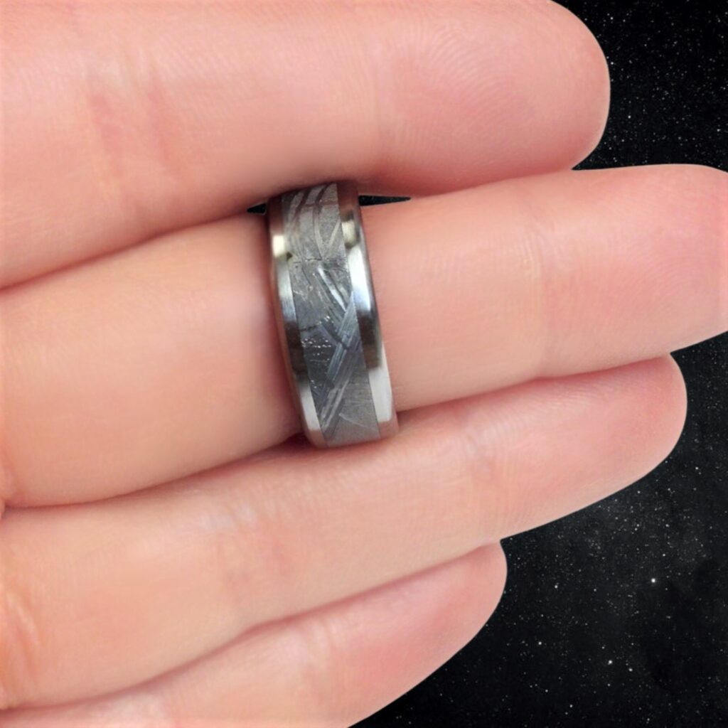 Geoclassics | Muonionalusta Meteorite Band Ring ~ Assorted Sizes