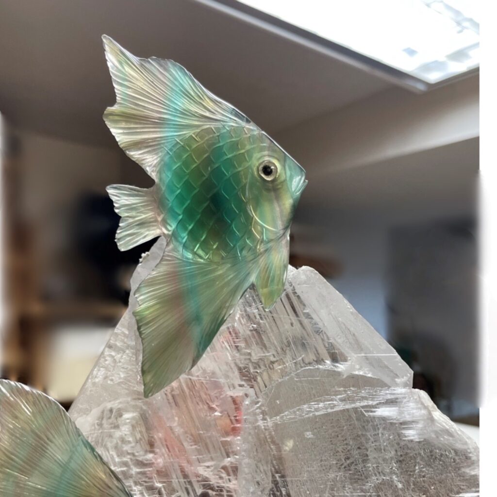 Geoclassics | Fluorite Angelfish by Peter Muller