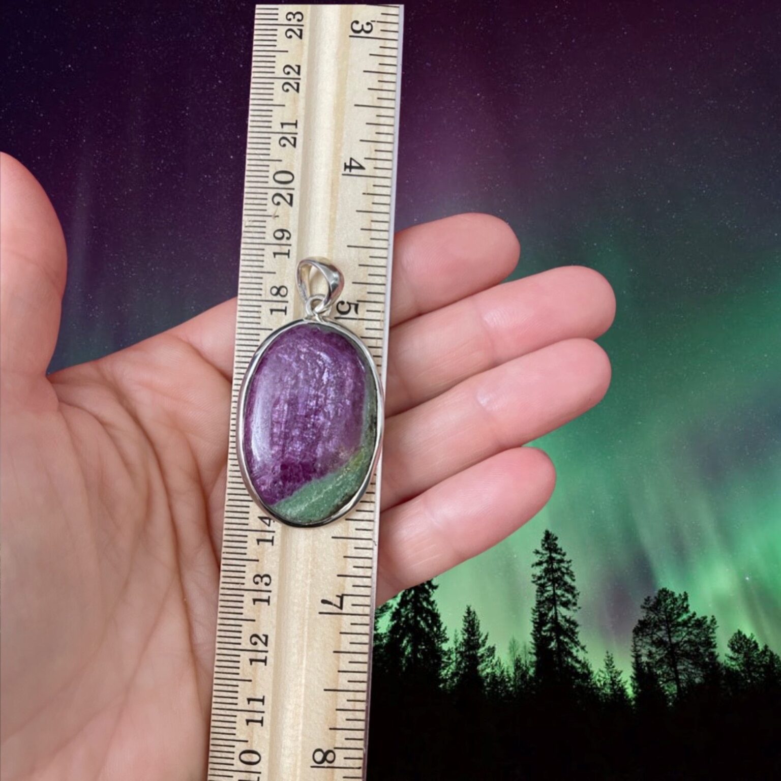 Geoclassics | Ruby-Zoisite Oval Pendant