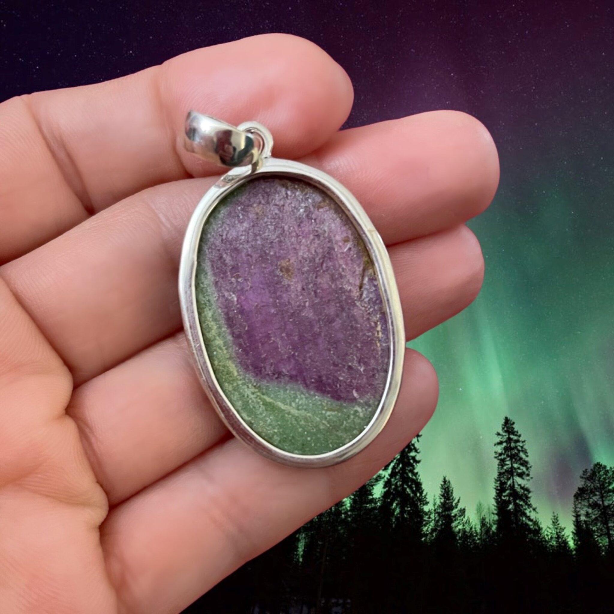 Geoclassics | Ruby-Zoisite Oval Pendant