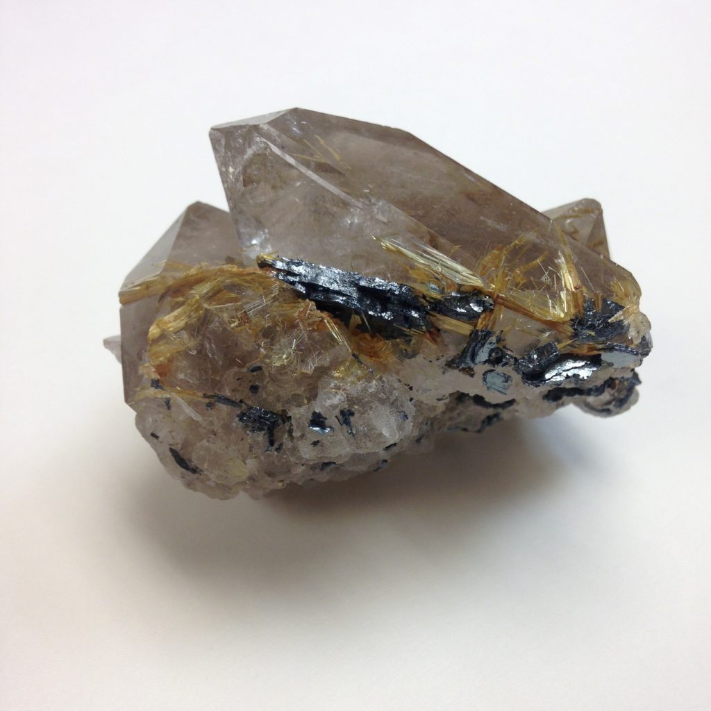Geoclassics | Rutilated Smoky Quartz Cluster