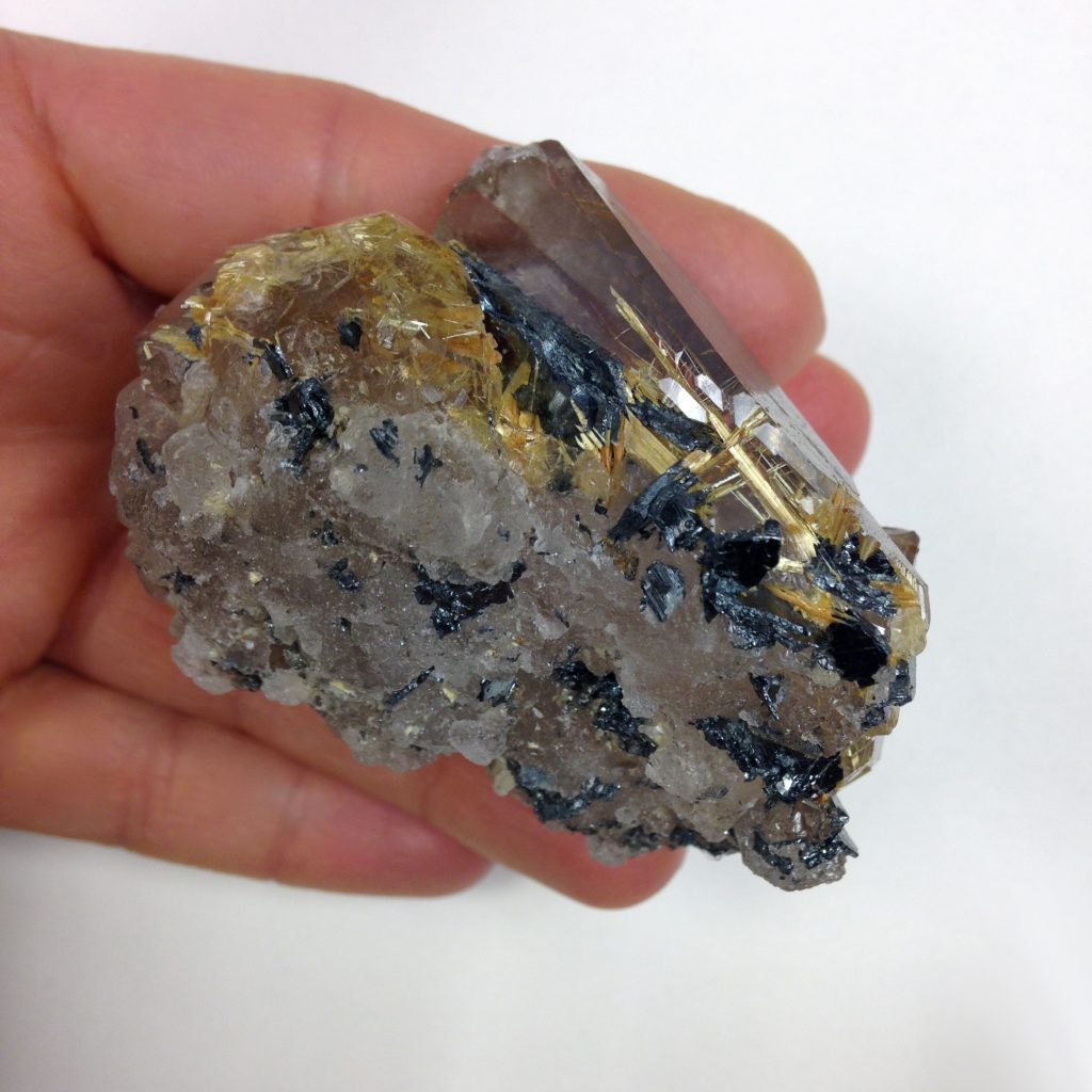 Geoclassics | Rutilated Smoky Quartz Cluster