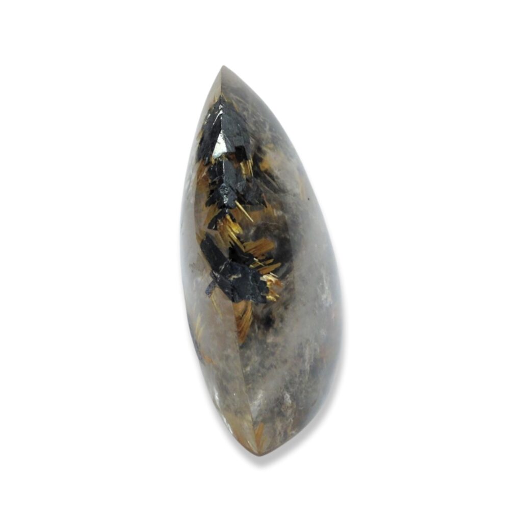 Geoclassics | Star Rutilated Quartz with Hematite Dome