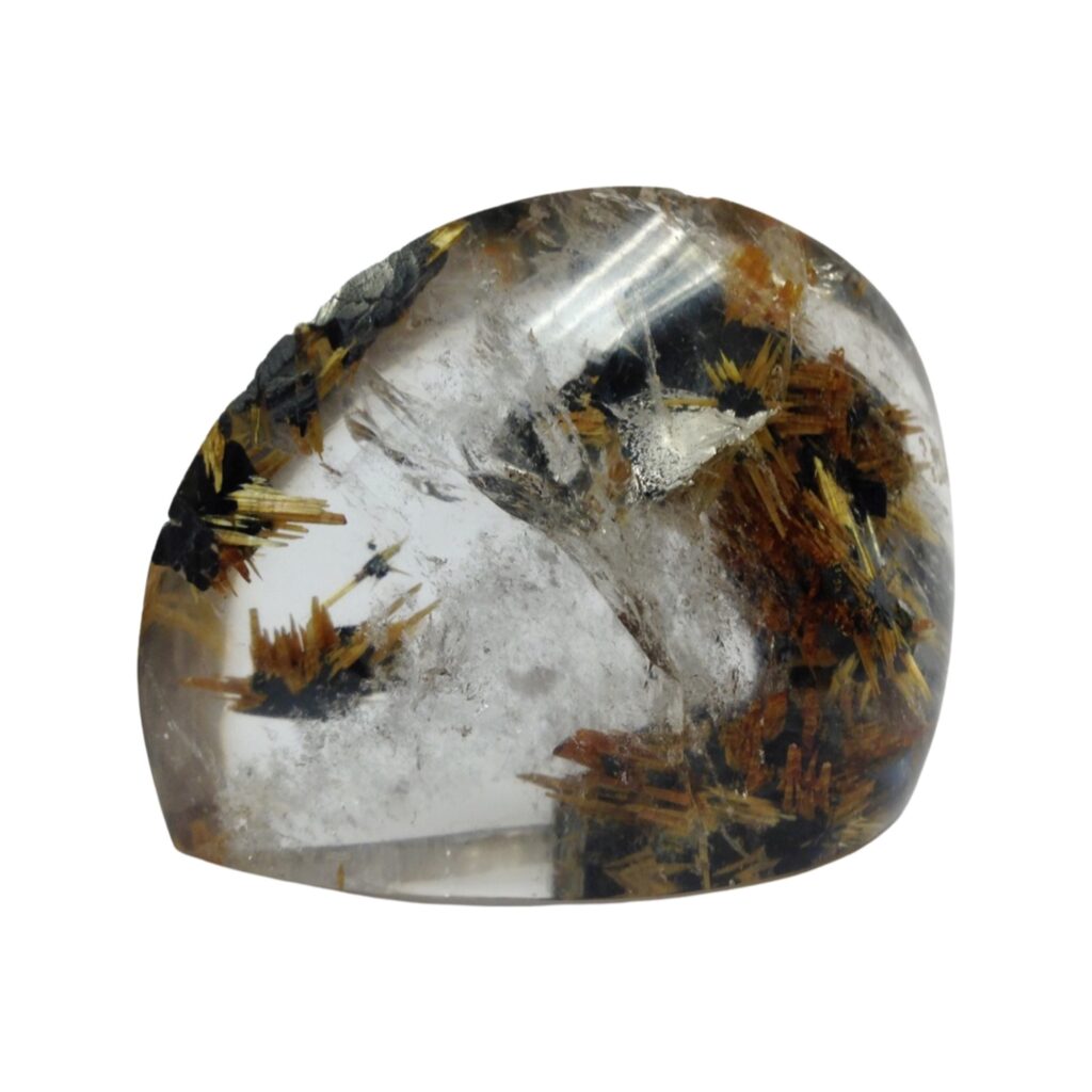 Geoclassics | Star Rutilated Quartz with Hematite Dome