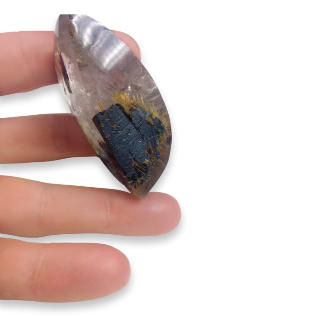 Geoclassics | Star Rutilated Quartz with Hematite Dome