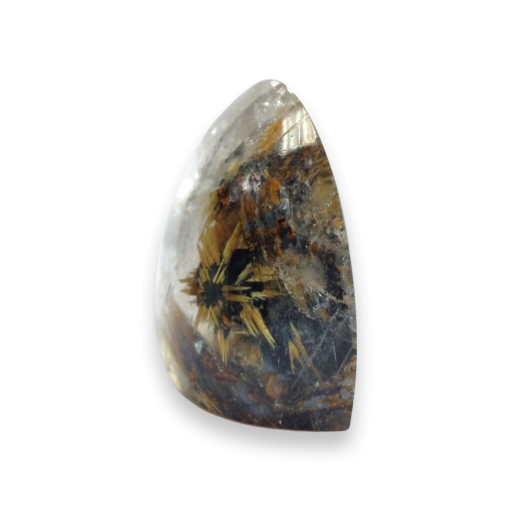 Geoclassics | Star Rutilated Quartz with Hematite Dome