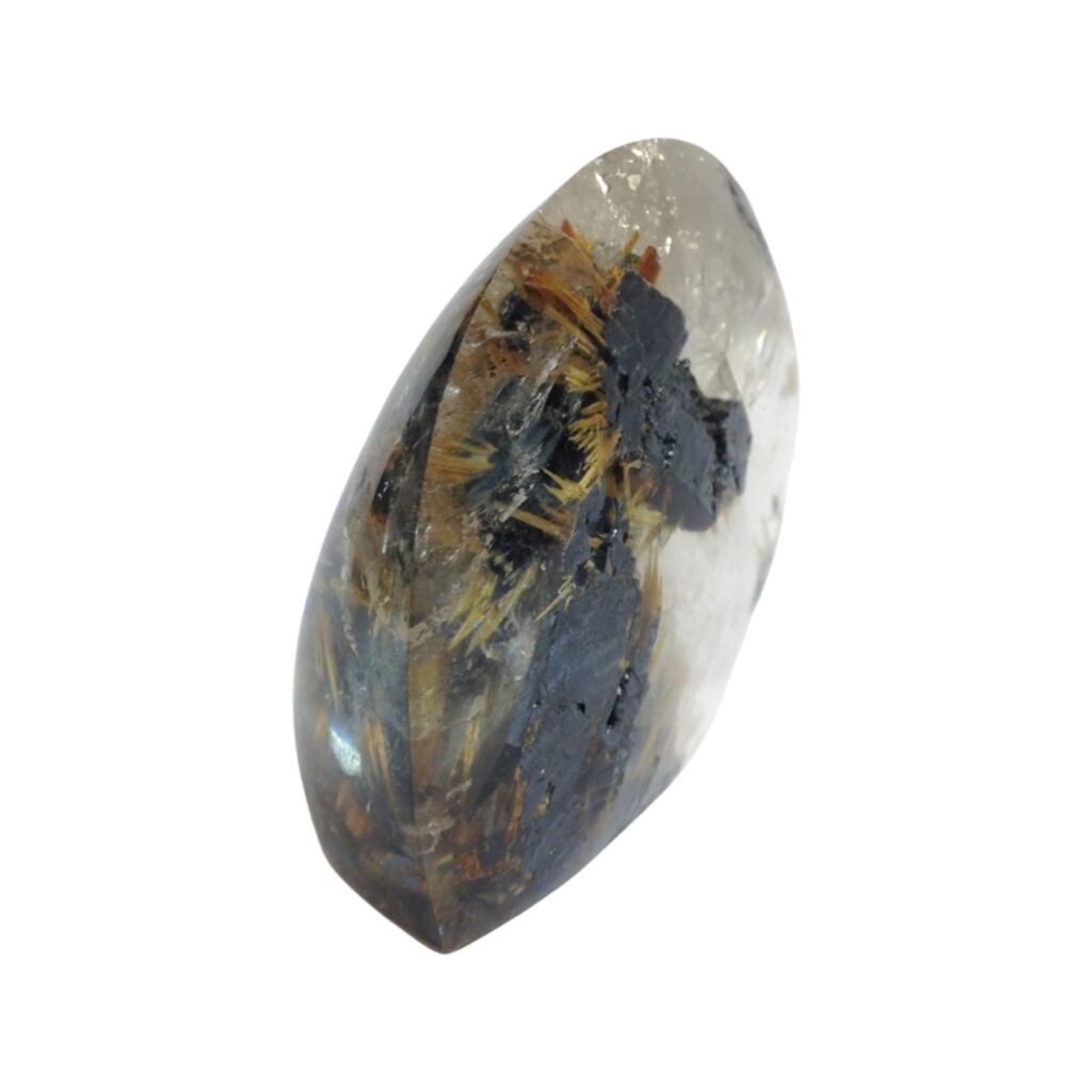 Geoclassics | Star Rutilated Quartz with Hematite Dome